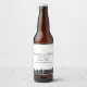 NYC Wide Skyline Etched BW Beer Bottle Label | Zazzle