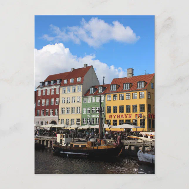Nyhavn Copenhagen Denmark Postcard | Zazzle