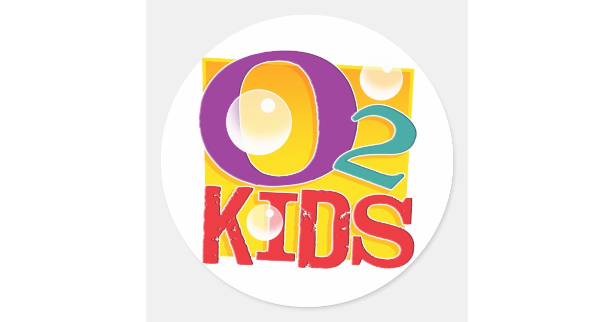 O2 Kids Stickers | Zazzle