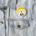 O63 Bingo Ball button | Zazzle