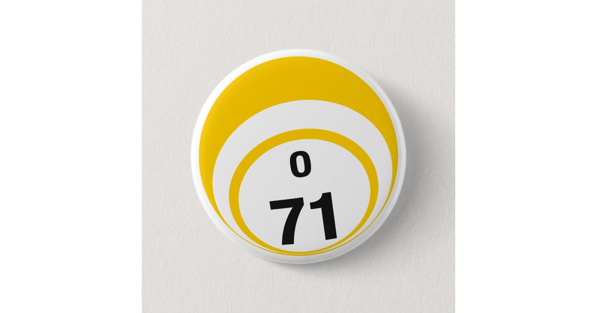 O71 Bingo Ball button | Zazzle