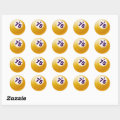O 75 BINGO BALL CLASSIC ROUND STICKER | Zazzle