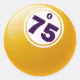 O 75 BINGO BALL CLASSIC ROUND STICKER | Zazzle