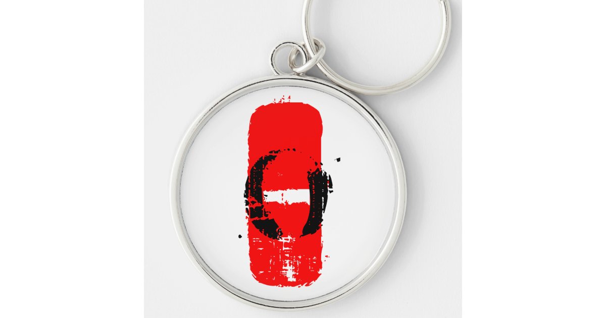 O- Blood Type Keychain | Zazzle