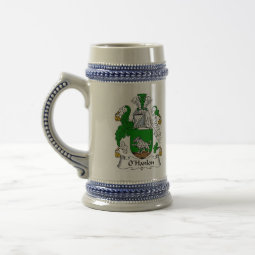 O Hanlon Coat of Arms Stein - Family Crest | Zazzle
