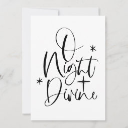 O Night Divine No photo Religious Christmas Card | Zazzle