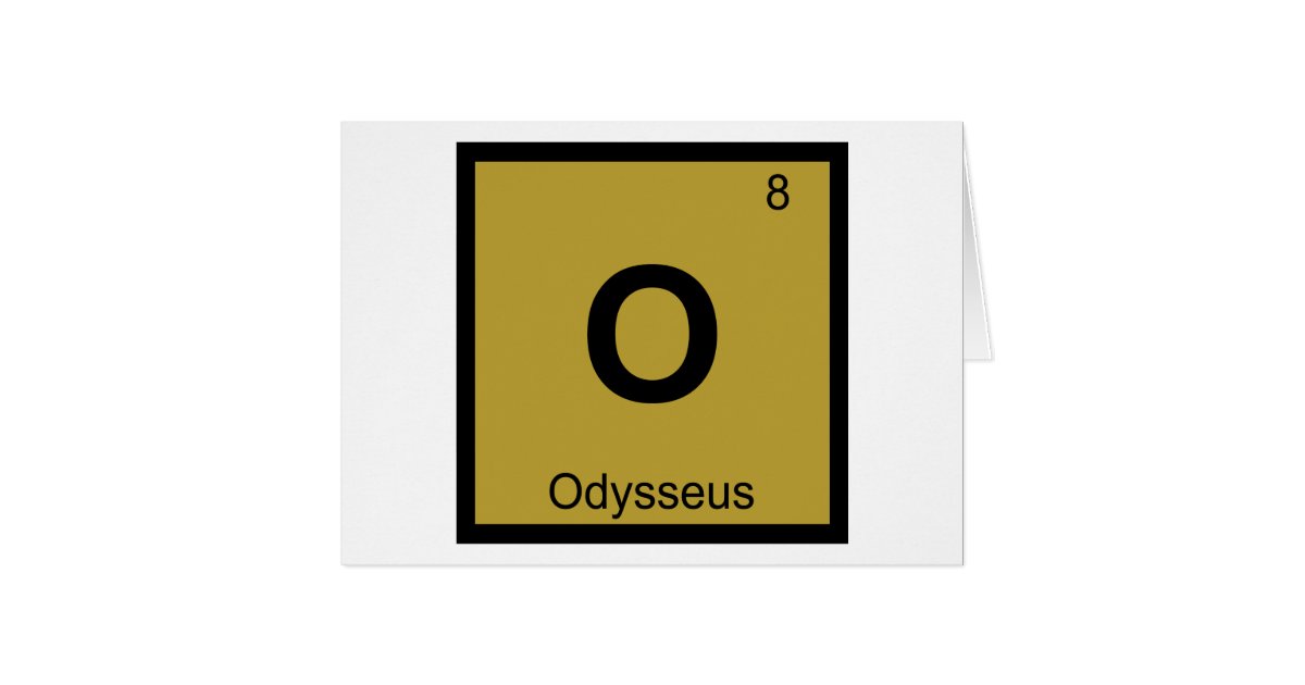 O - Odysseus Chemistry Periodic Table Symbol Greek | Zazzle