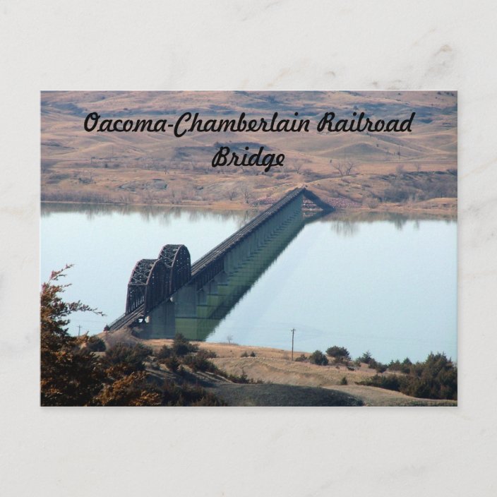 Oacoma-Chamberlain Railroad Bridge Postcard | Zazzle.com
