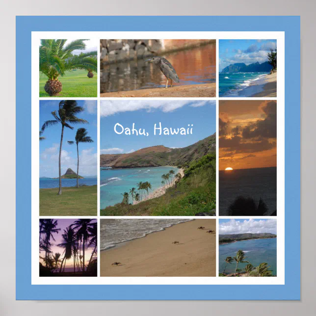 Oahu, Hawaii Poster | Zazzle