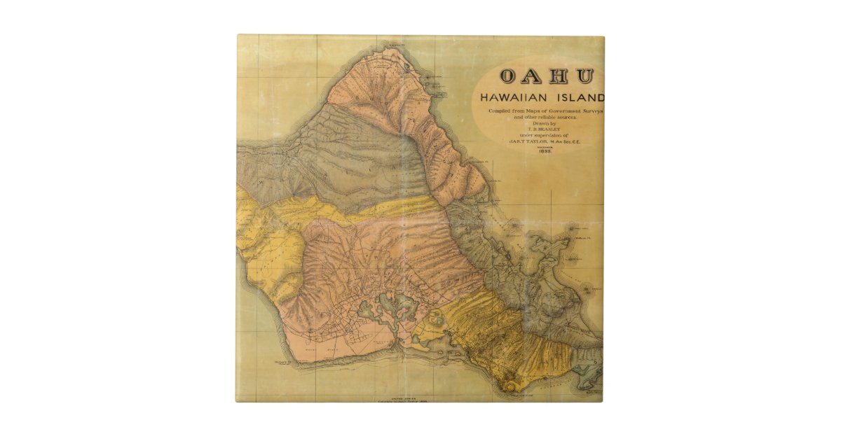 Oahu, Hawaiian Islands Tile | Zazzle