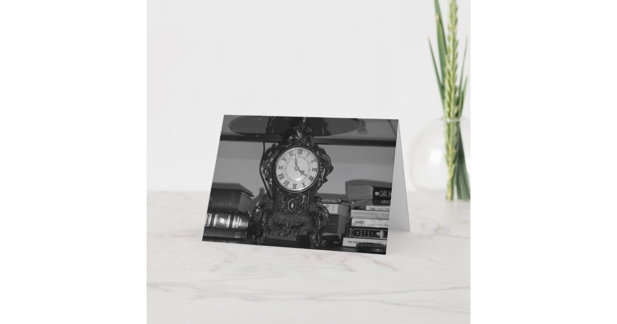 "Oak Grove Clock" Birthday Card | Zazzle