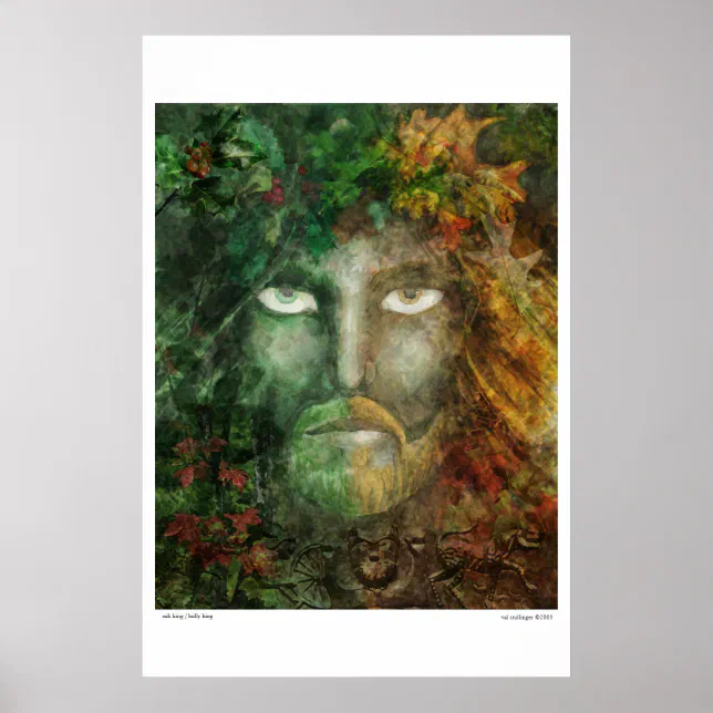 oak king / holly king poster | Zazzle