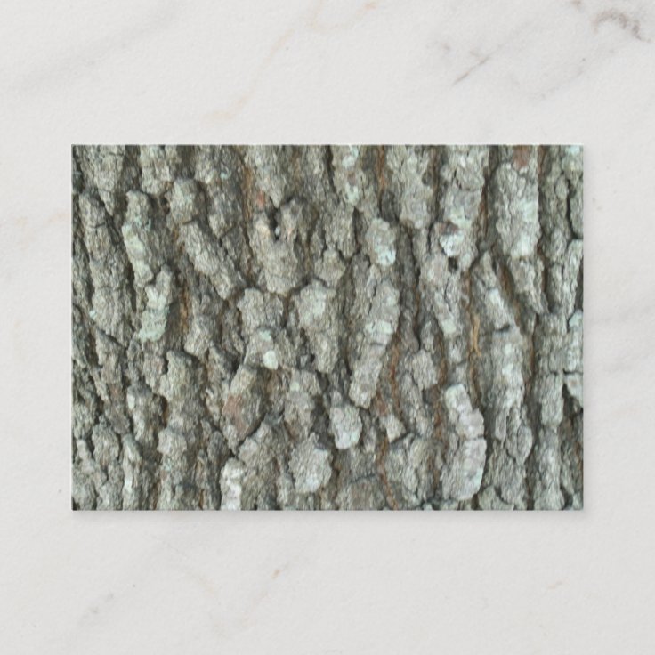 Oak Tree Bark Real Wood Camo Nature Camouflage Business Card | Zazzle