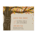 Oak Tree Fall Wedding Save The Date Card | Zazzle