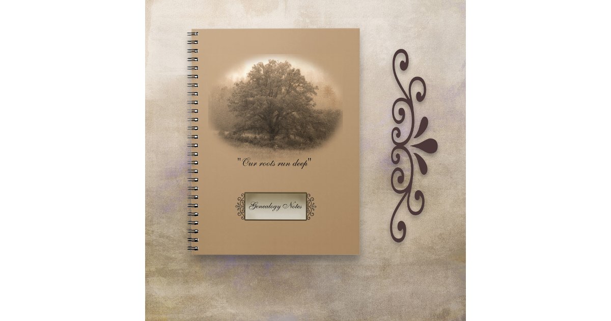 Oak Tree Genealogy Notebook | Zazzle