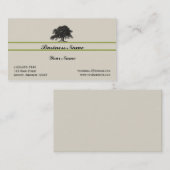 Oak Tree Plantation in Green Business Card | Zazzle