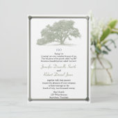 Oak Tree Plantation Wedding Invitation | Zazzle