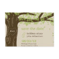 Oak Tree Save The Date Card | Zazzle