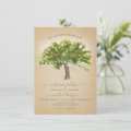 Oak Tree Spanish Moss String of lights Wedding Invitation | Zazzle