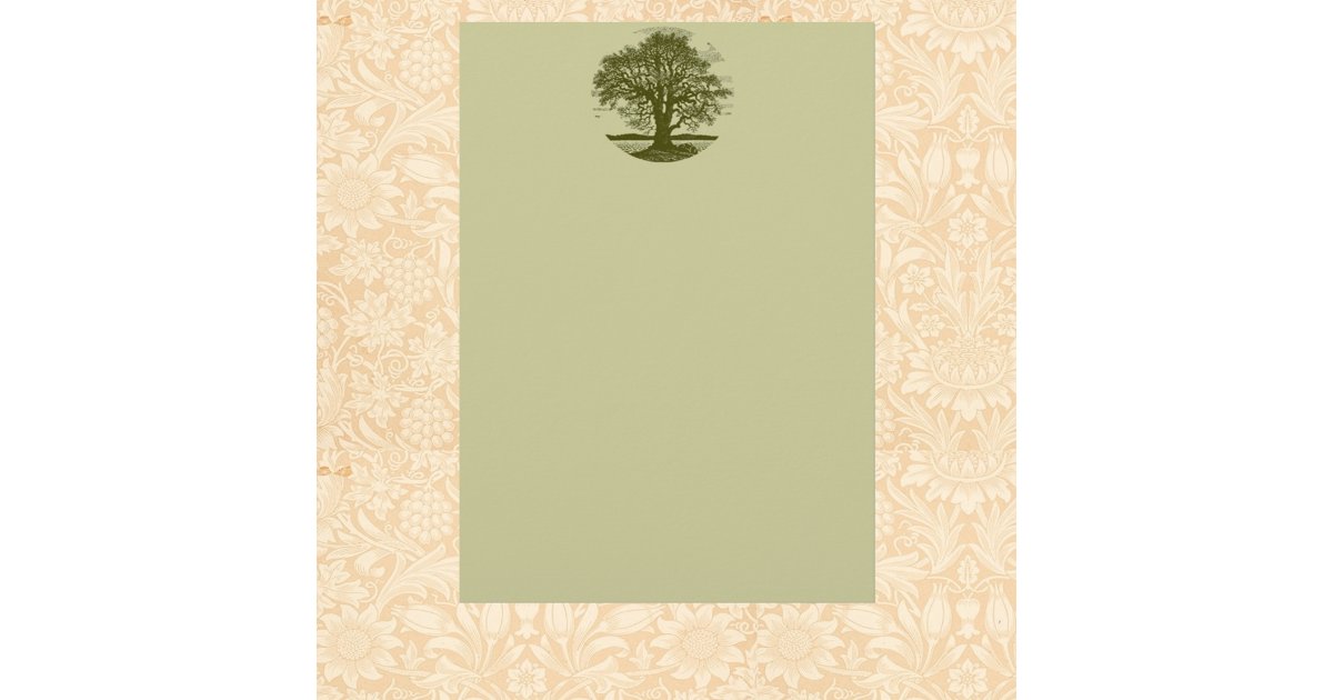 Oak Tree Stationary Stationery | Zazzle