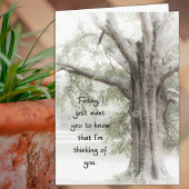 Oak Tree Thinking of You Card | Zazzle