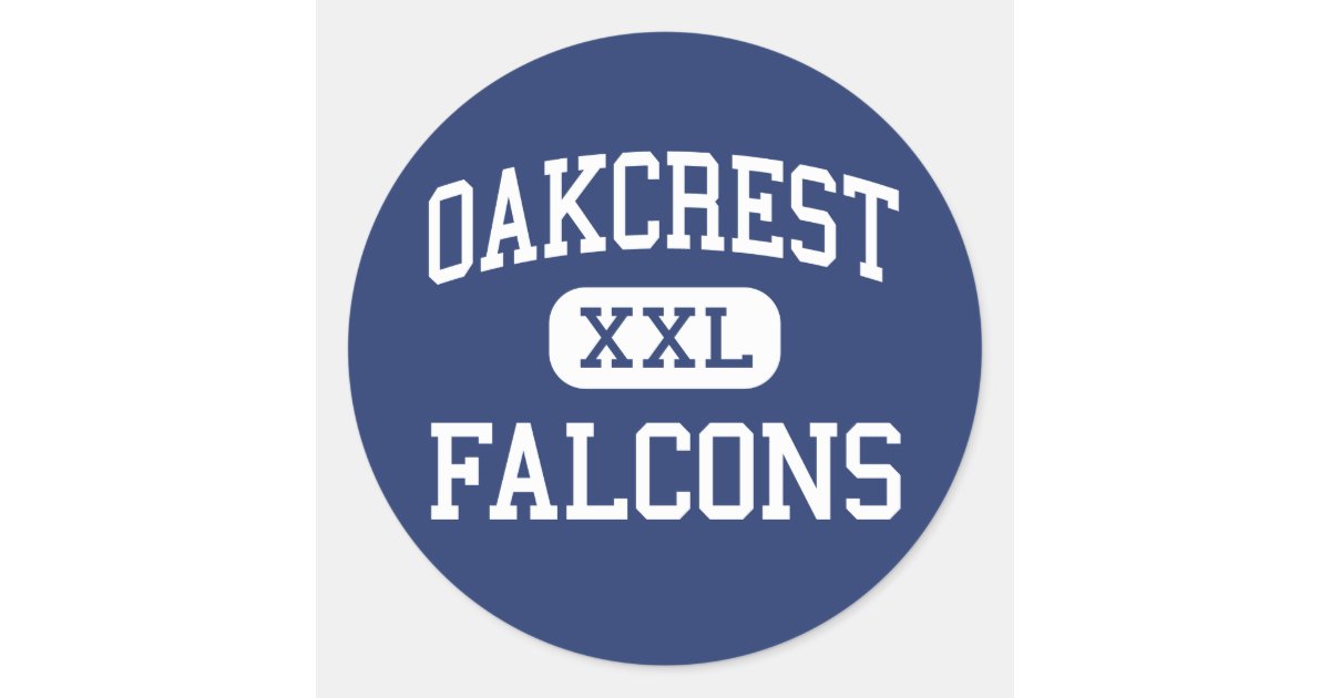 Oakcrest - Falcons - High - Mays Landing Classic Round Sticker | Zazzle