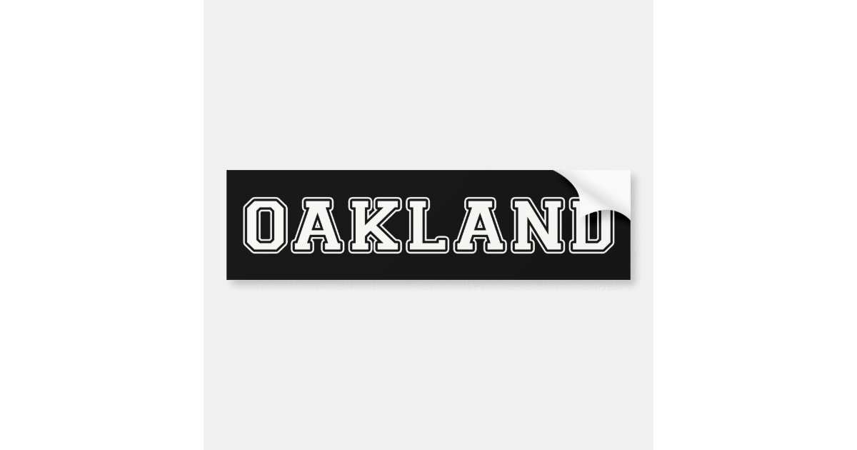 Oakland California Bumper Sticker | Zazzle