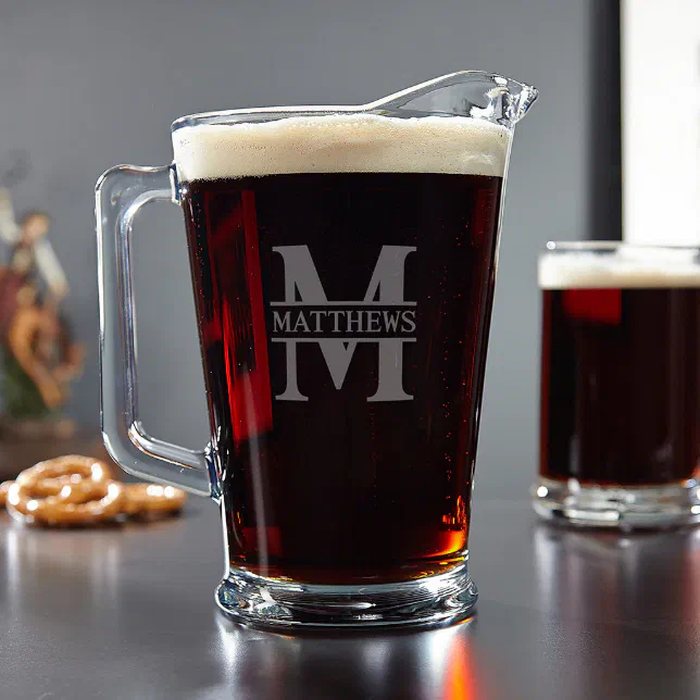 Oakmont Engraved 60 oz. Beer Pitcher | Zazzle