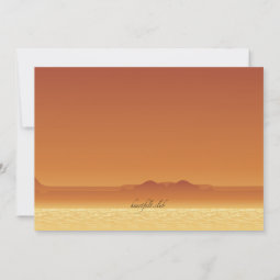 Oasis Sunset Going Away Party Invitation | Zazzle