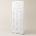 OASIS Wedding Alphabetical Seating Chart Retractable Banner | Zazzle