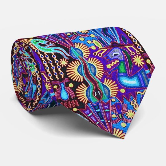 Oaxaca Mexico Mexican Mayan Tribal Art Boho Travel Neck Tie | Zazzle.com