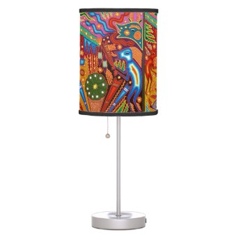 Oaxaca Mexico Mexican Mayan Tribal Art Boho Travel Table Lamp | Zazzle