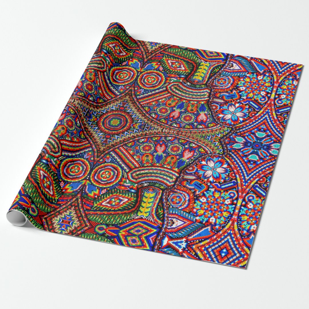 Oaxaca Mexico Mexican Mayan Tribal Art Ethnic Boho Wrapping Paper | Zazzle