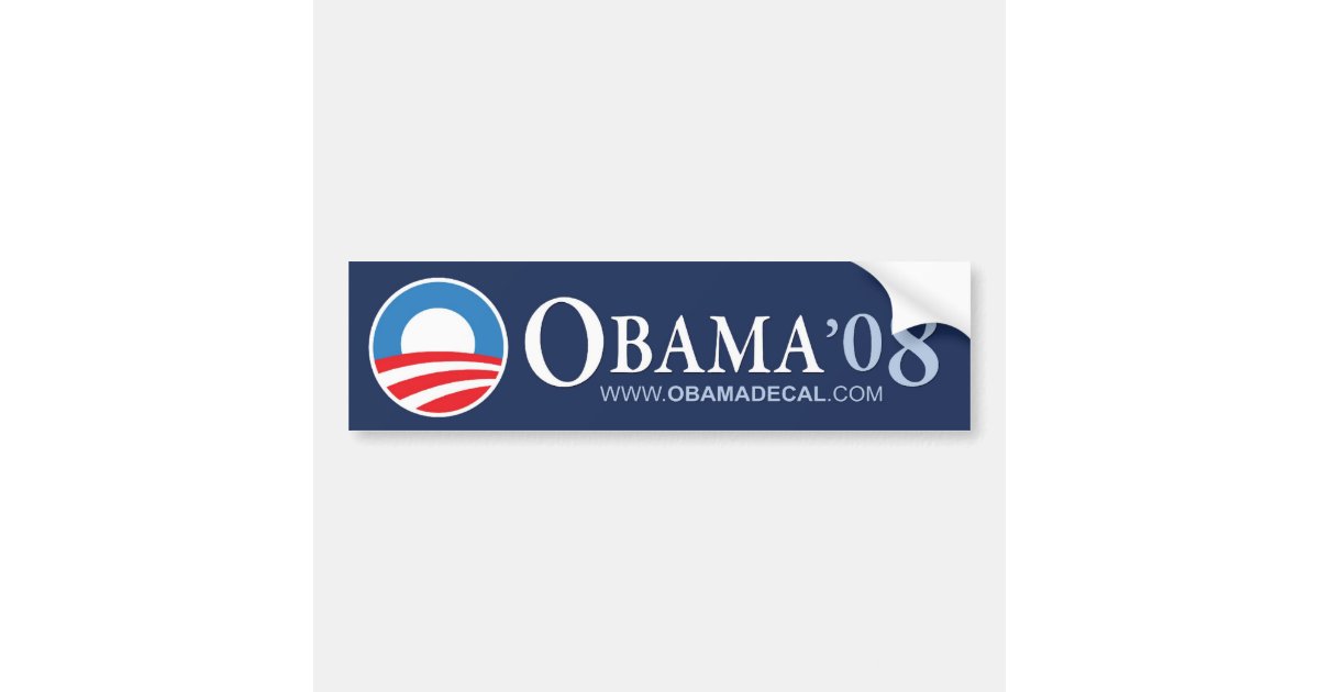 OBAMA '08 BUMPER STICKER | Zazzle