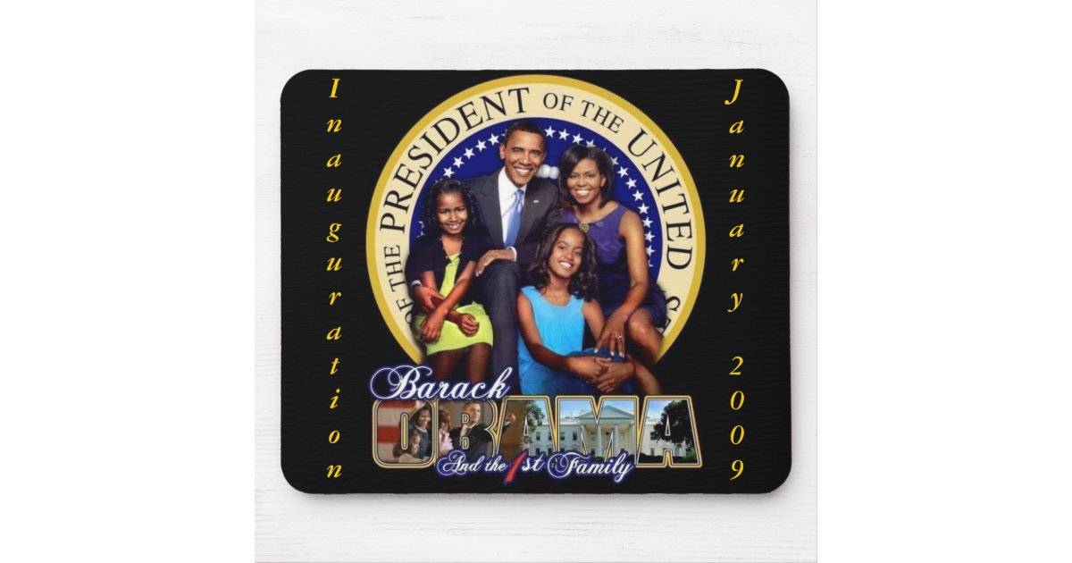 OBAMA-1ST FAMILY-Mousepad Mouse Pad | Zazzle