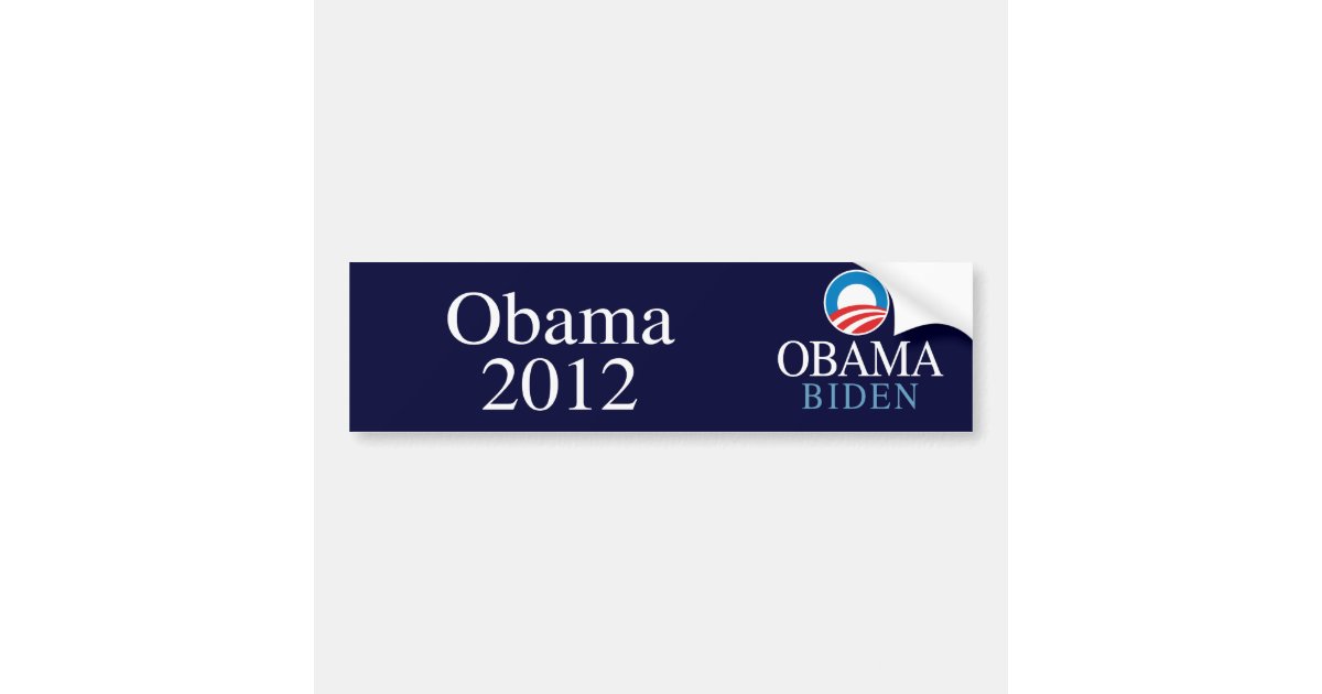 OBAMA 2012 - BUMPER STICKER | Zazzle