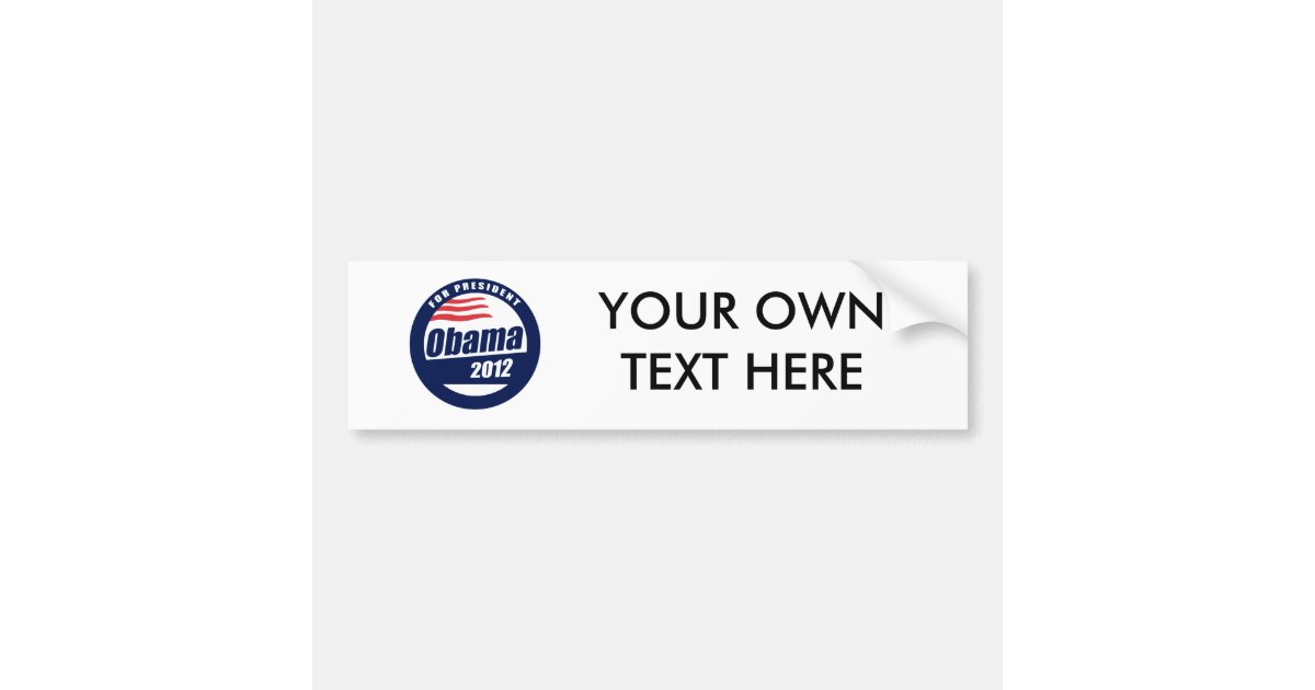 Obama 2012 bumper sticker | Zazzle