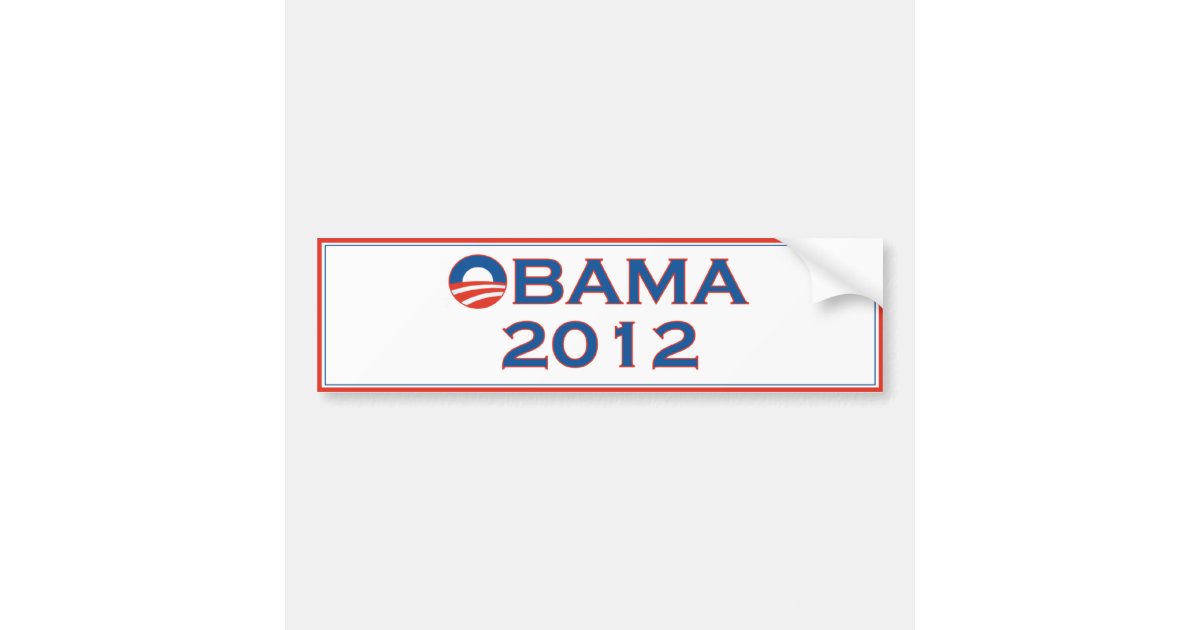 Obama 2012 Election Bumper Sticker | Zazzle