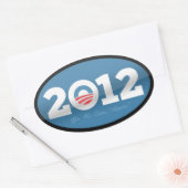 Obama 2012 Official Logo Oval Sticker | Zazzle