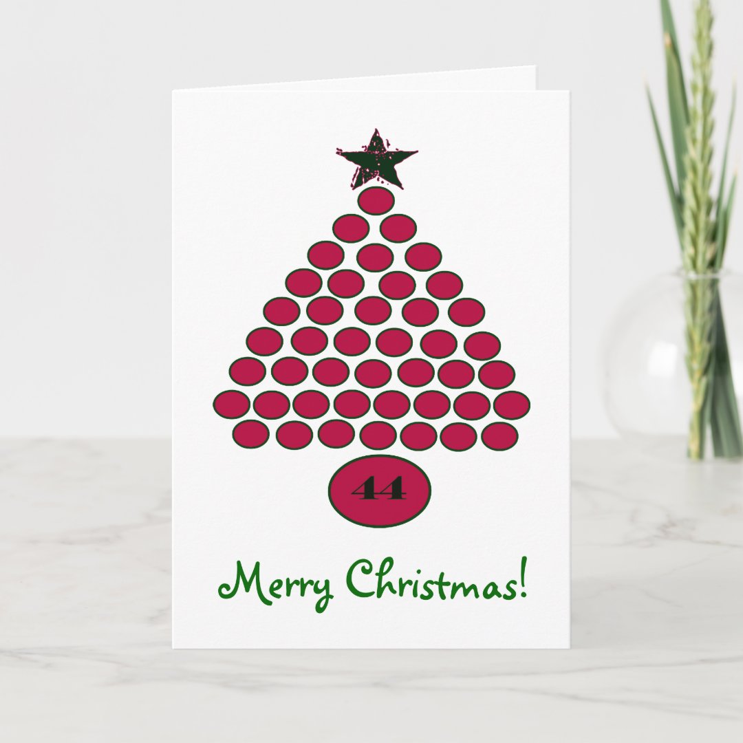 Obama 44 Custom Christmas Card | Zazzle