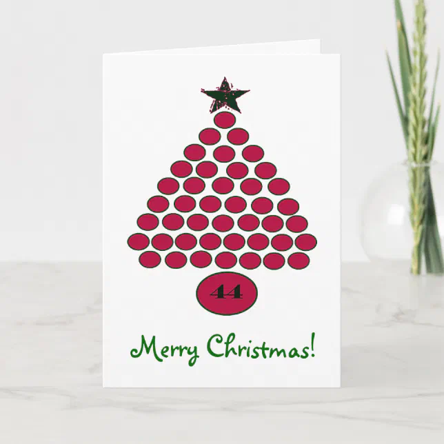 Obama 44 Custom Christmas Card | Zazzle
