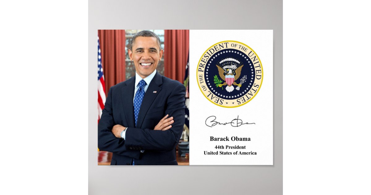 Obama 44th President Poster | Zazzle