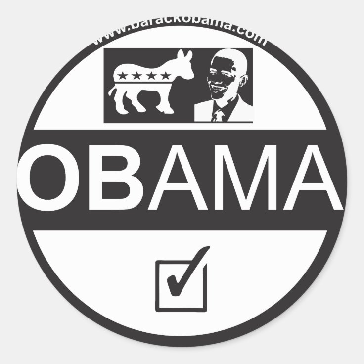OBAMA 59FIFTY STICKER | Zazzle