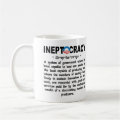 Obama Administration Ineptocracy Definition Mug | Zazzle