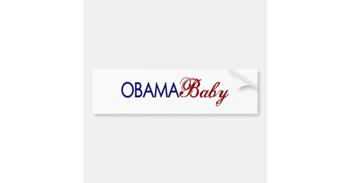 Obama Baby Bumper Sticker | Zazzle