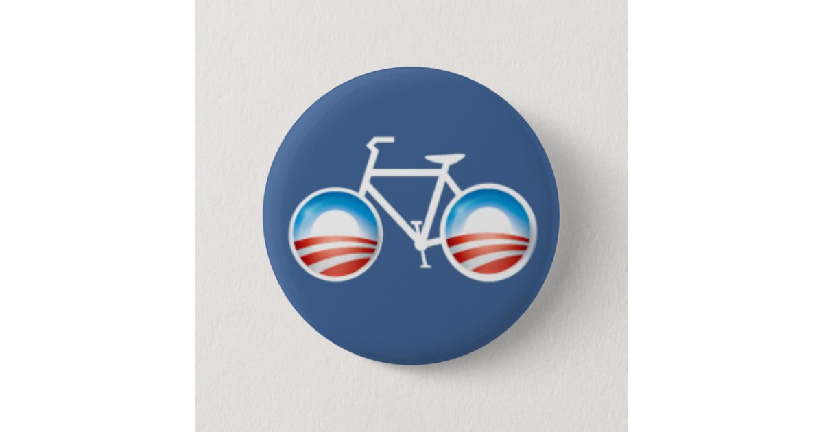 Obama Bicycle Button | Zazzle