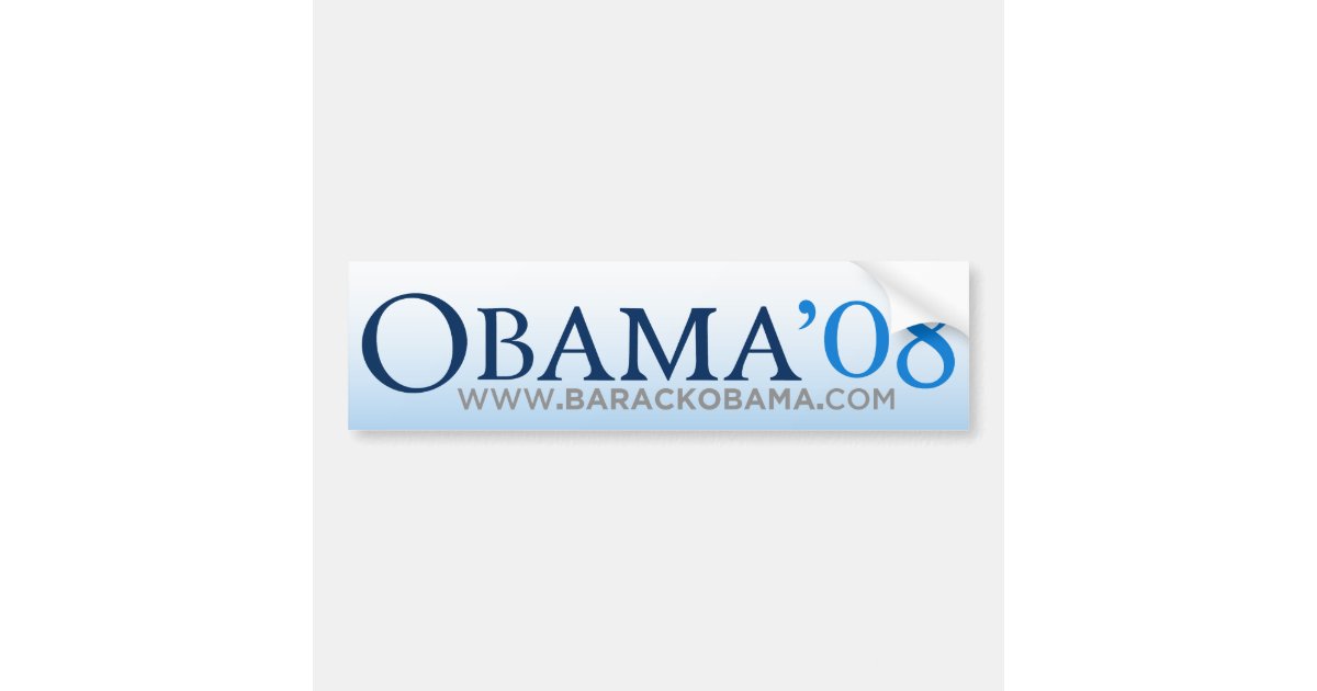 Obama Biden 08 Bumper Sticker | Zazzle