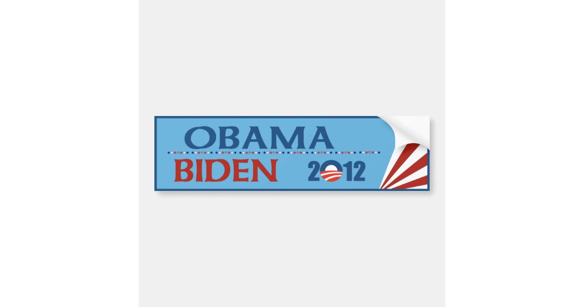 Obama - Biden 2012 Bumper Sticker | Zazzle