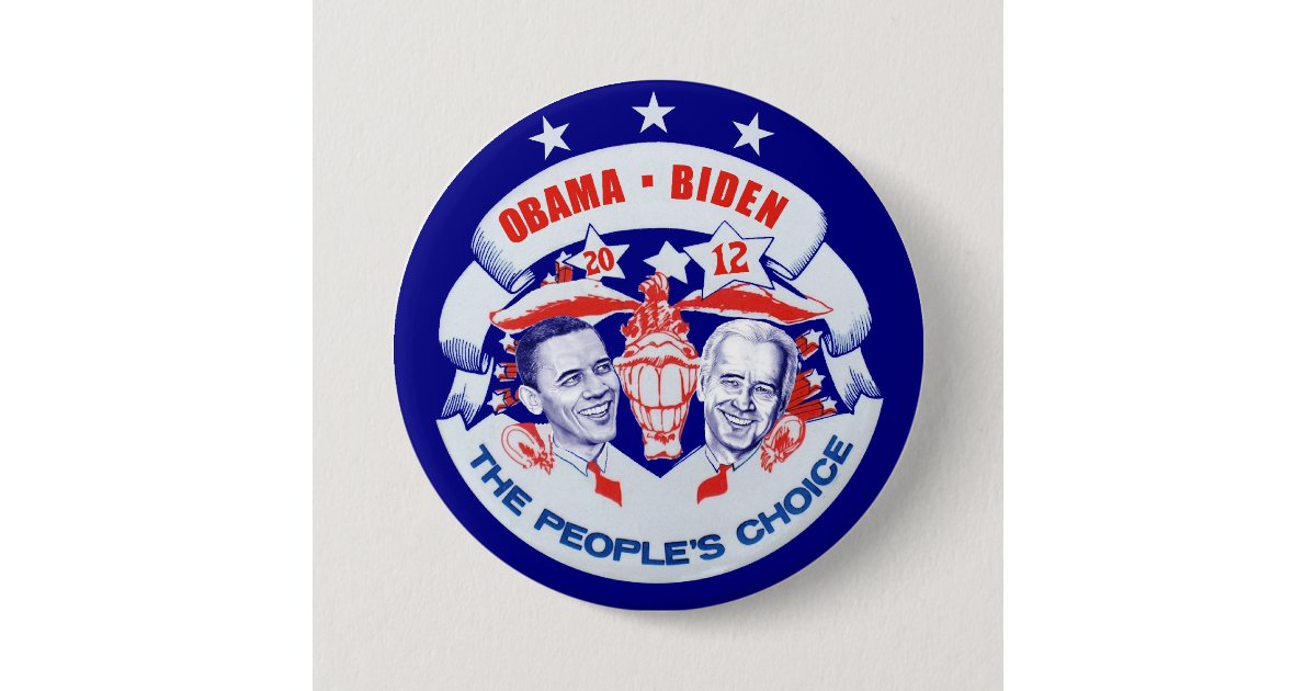 Obama Biden 2012 Pinback Button | Zazzle