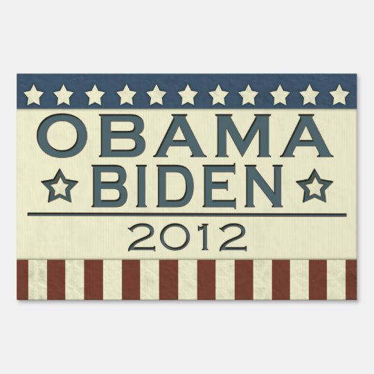 Obama Biden 2012 Yard Sign | Zazzle.com
